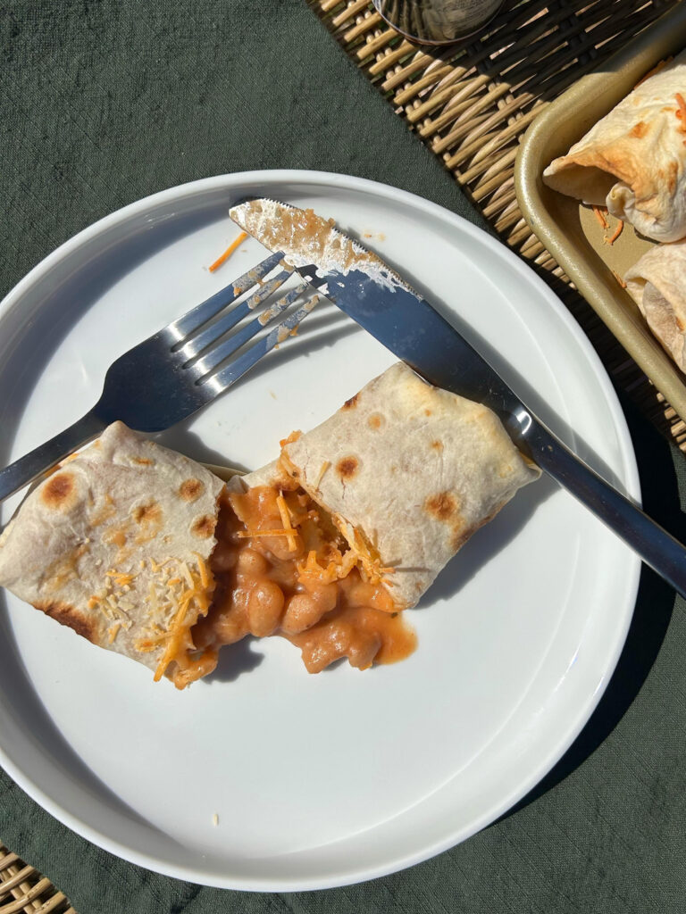 the best bean and cheese burritos - Brogan Eats
